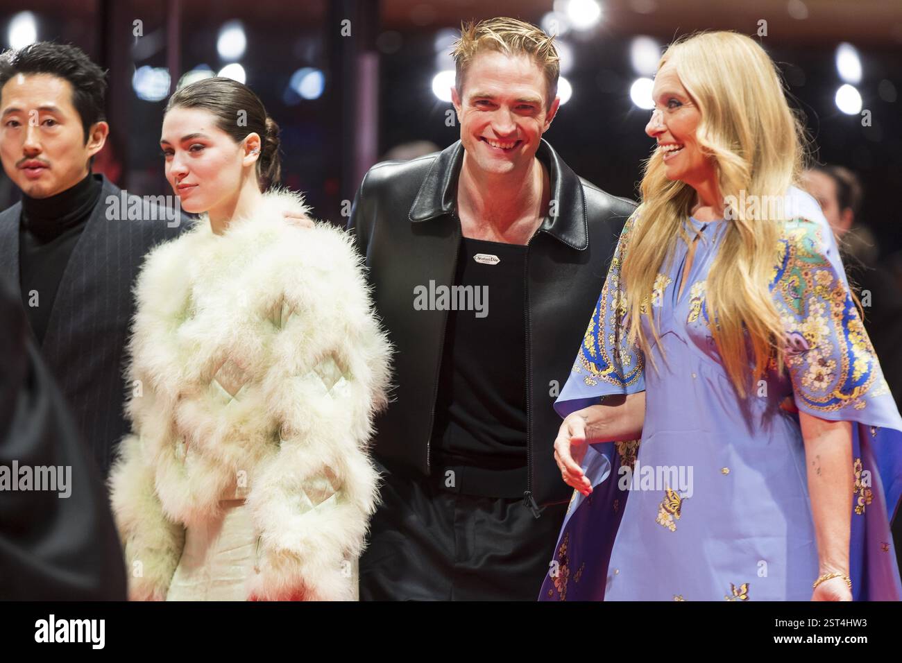 Steven Yeun, Naomi Ackie, Robert Pattinson and Toni Collette on the red ...