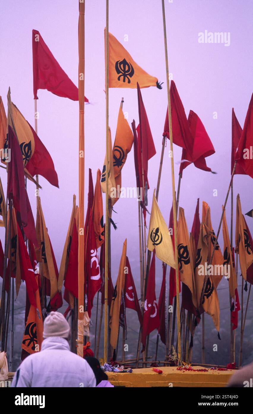 Prayer flags, baba mandir, gangtok, Sikkim, india Stock Photo - Alamy