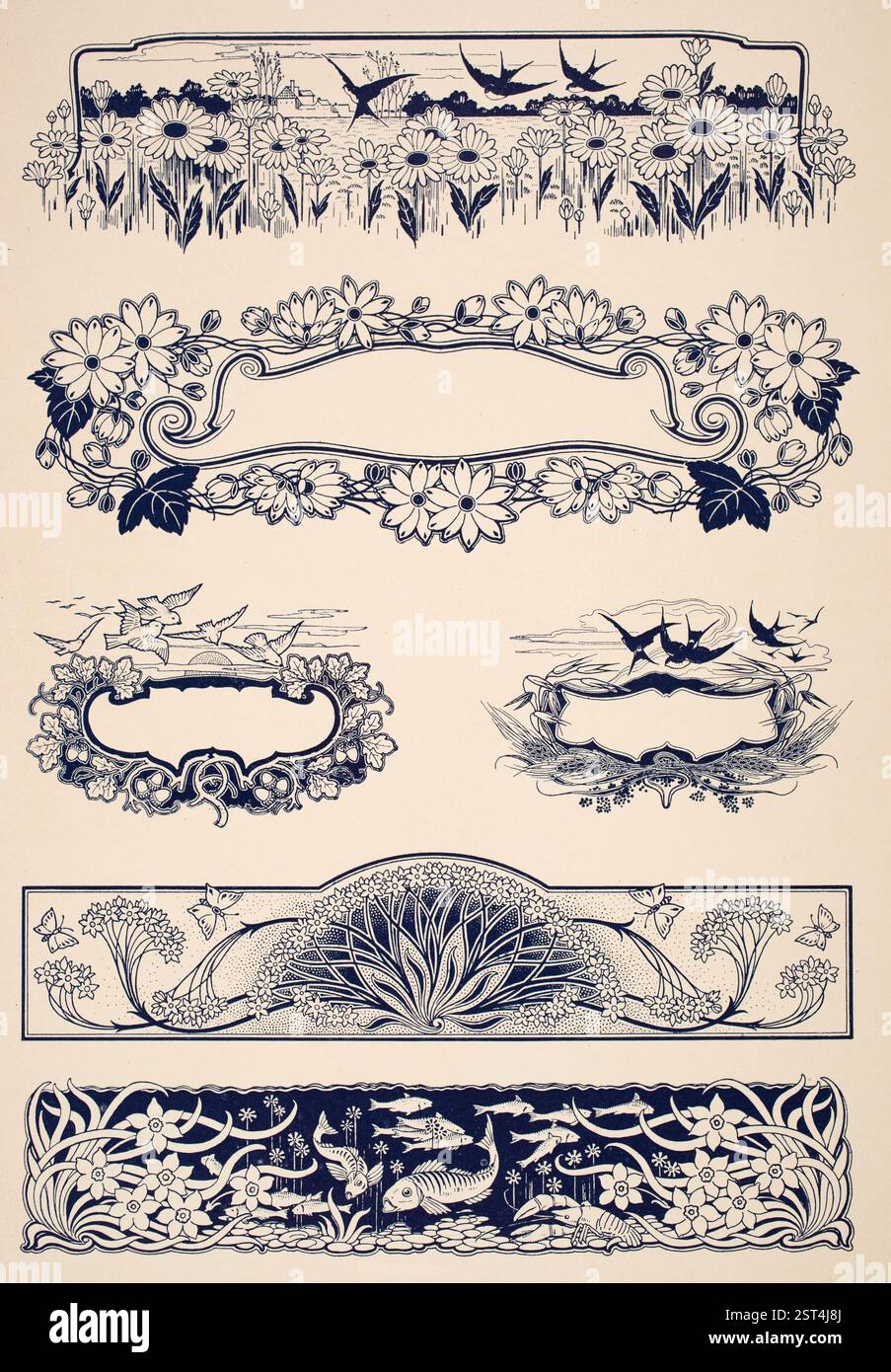 Zierleisten und Kartuchen (decorative strips and cartouches) graphic ...