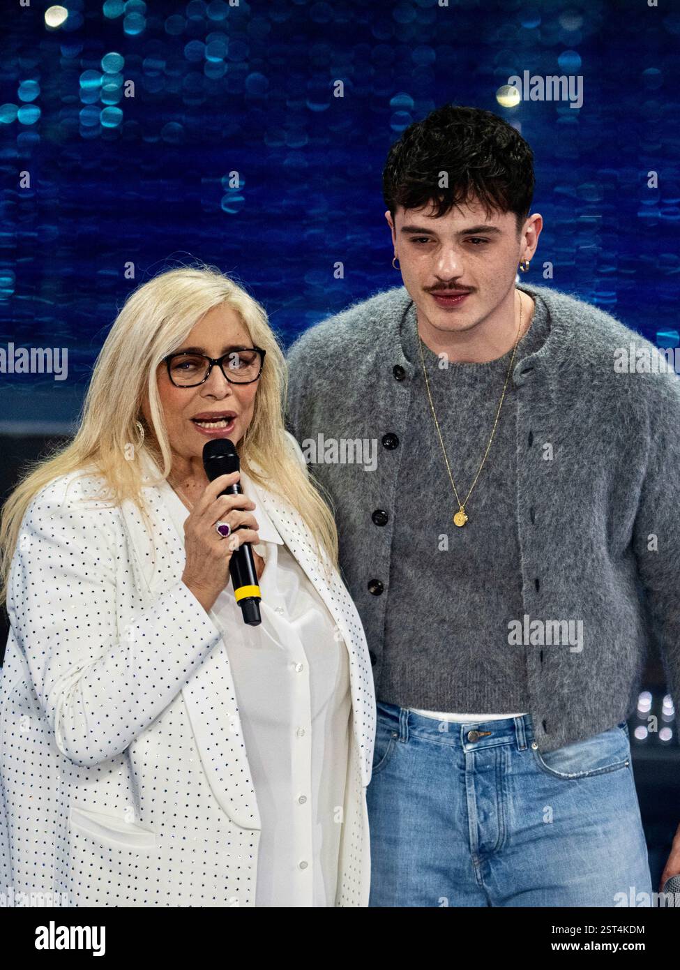 Sanremo, Italy. 16th Feb, 2025. Olly during the Italian singer Music ...