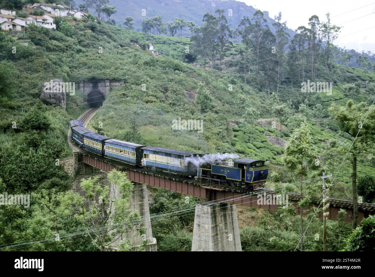 The blue mountain train to ooty, tamil nadu, india Stock Photo - Alamy