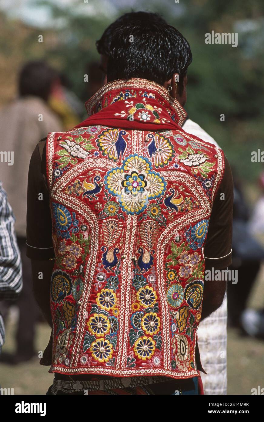 Traditional woven jacket, Tarnetar fair, than, gujarat, india Stock ...