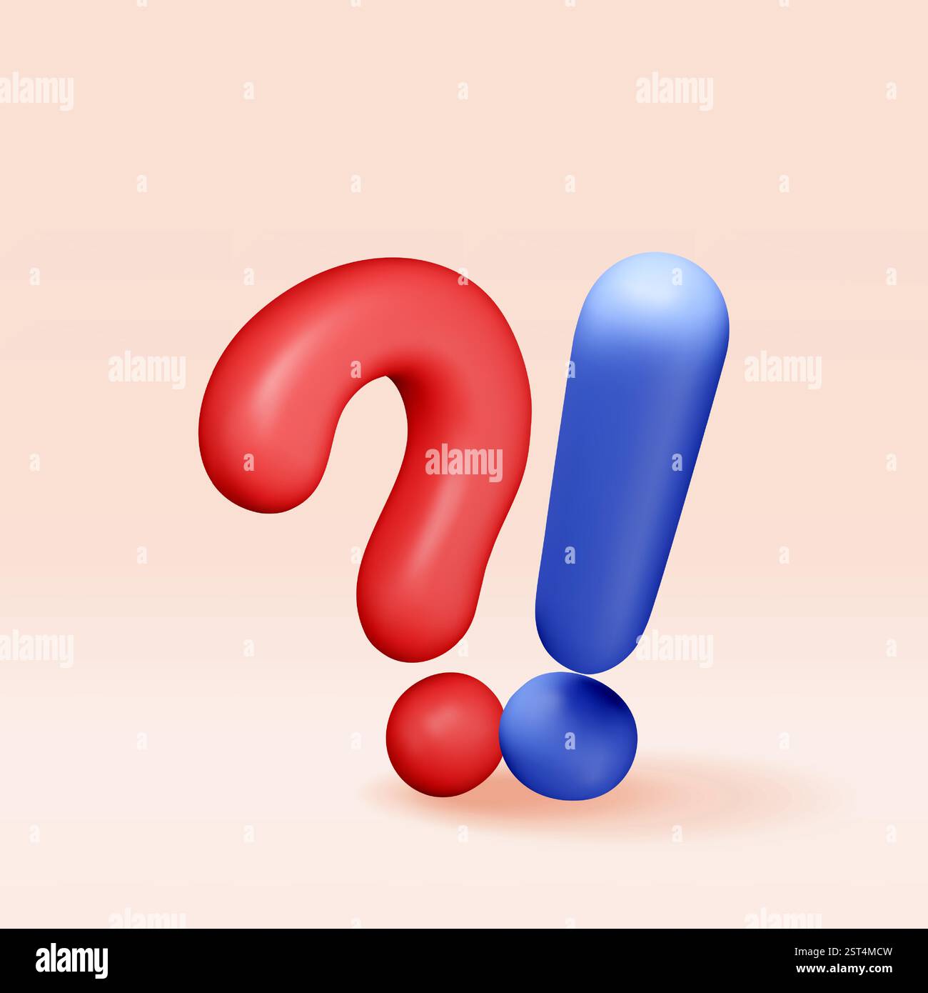 Question mark cartoon character 3d Stock Vector Images - Alamy