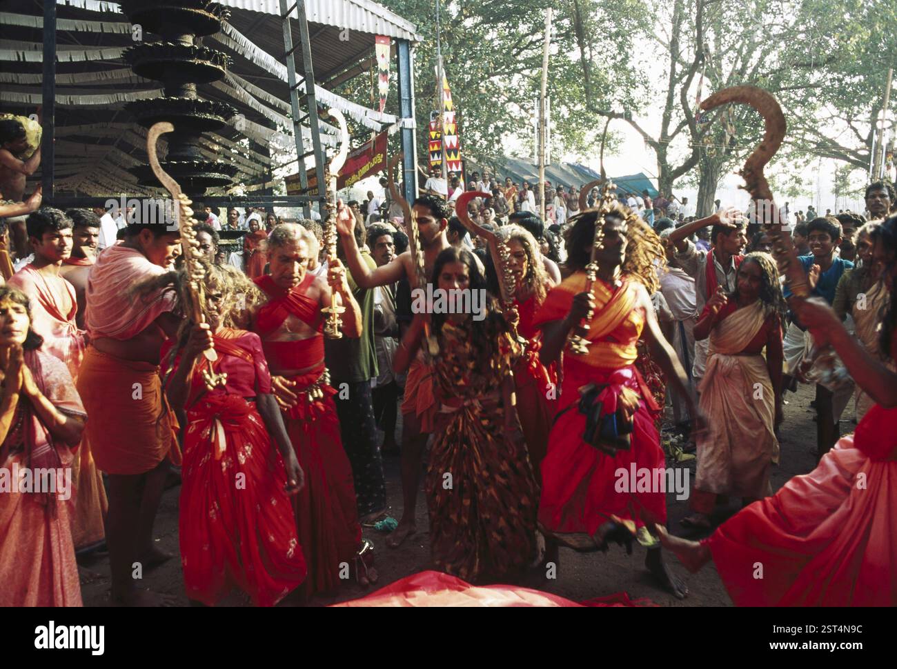 Velichapadu (oracles), bharani festival, kodungalloor, kerala, india ...