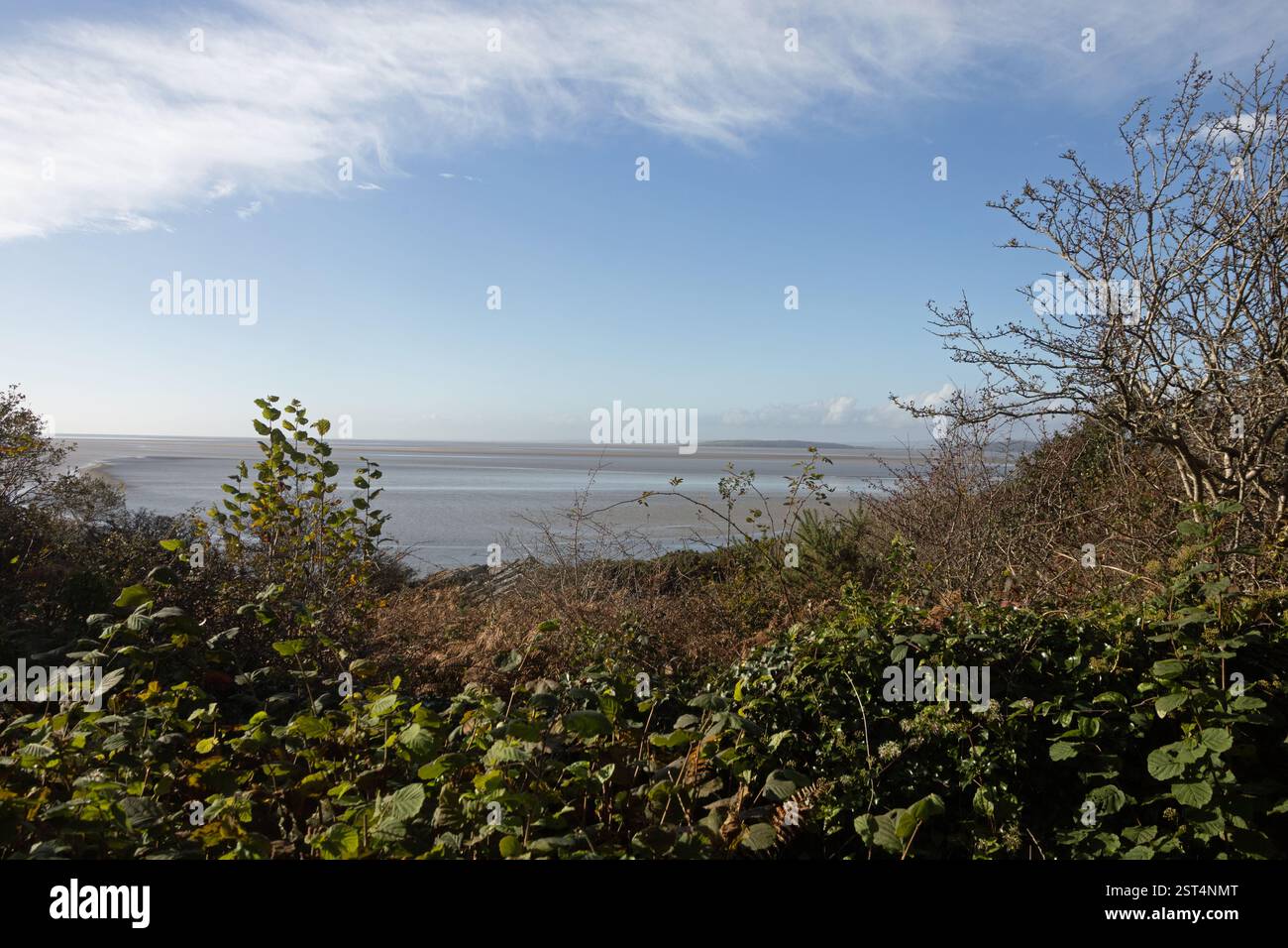 View of Morecambe Bay from Jenny Brown's Point Silverdale Lancashire ...