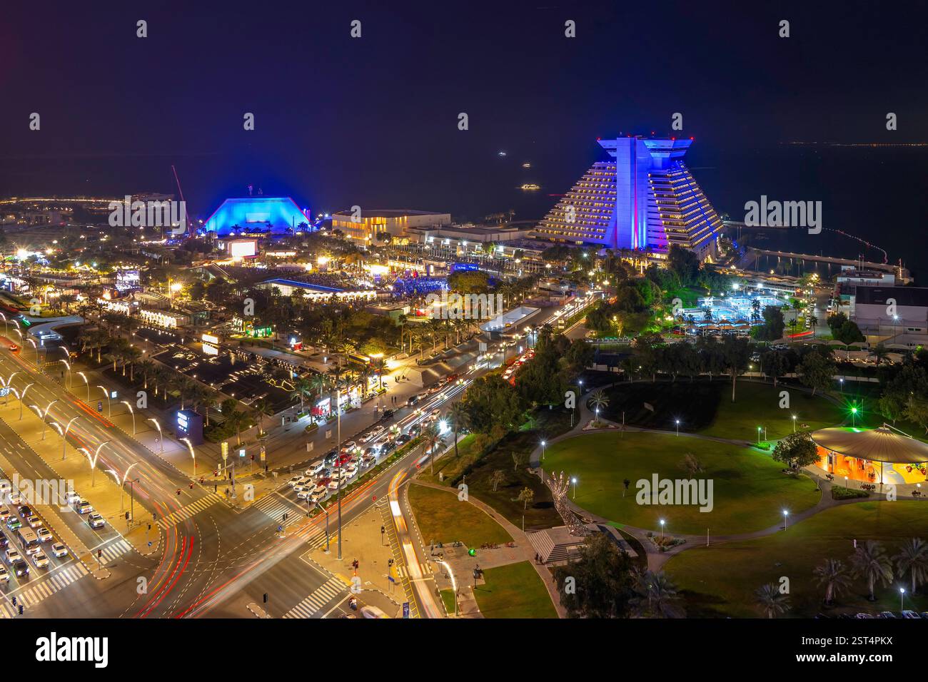 Aerial view of Hotel Park Qatar International Food Festival 2025 Stock ...