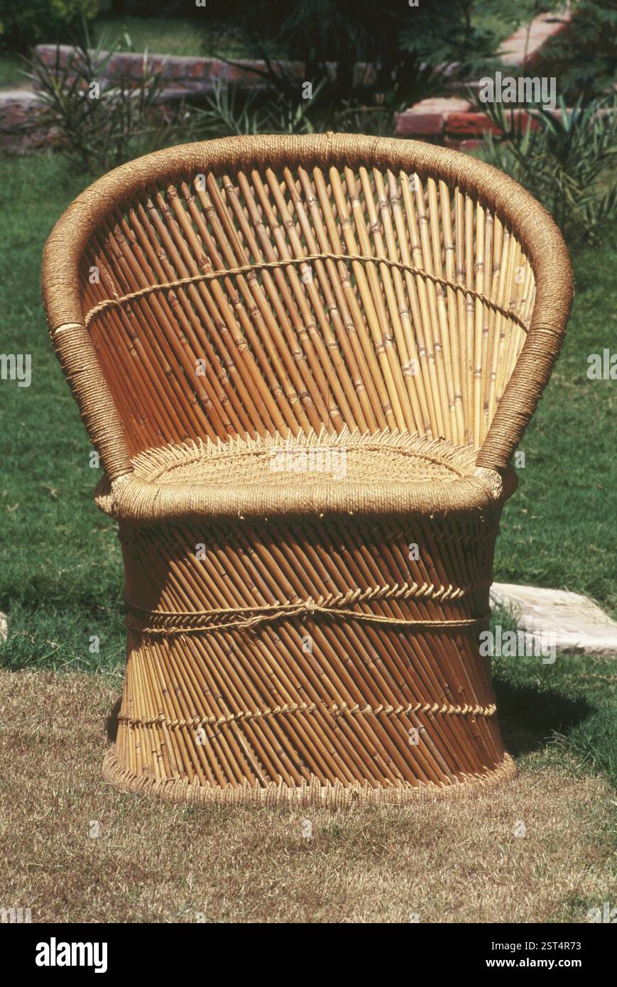 Cane chair, gujarat, india Stock Photo - Alamy