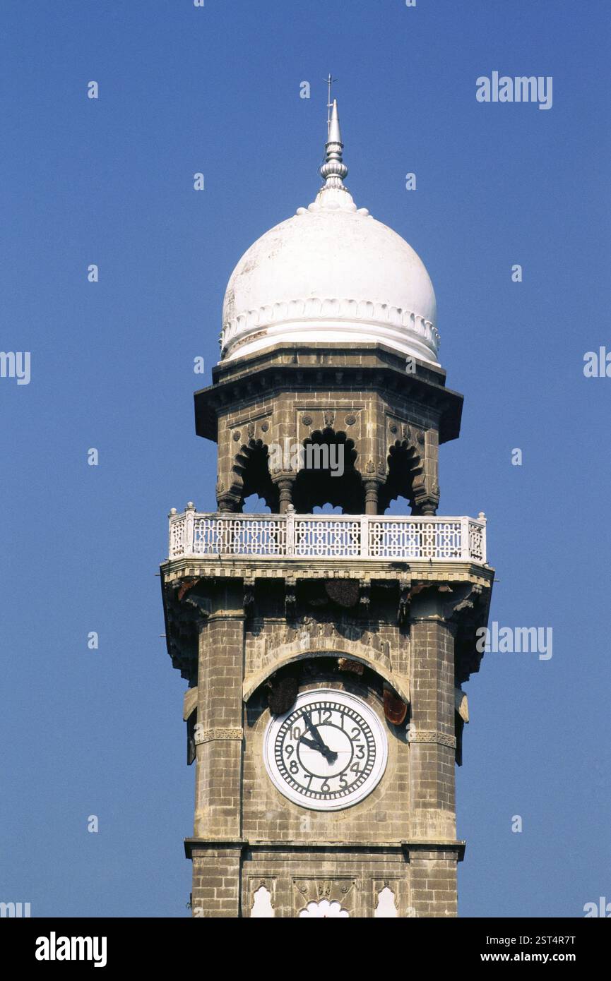 Clock tower, Shalini palace, Kolhapur, Maharashtra, India, Asia Stock ...