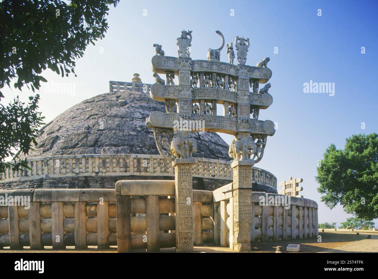 Sanchi Stupa at Sanchi, Madhya Pradesh, India, Asia Stock Photo - Alamy