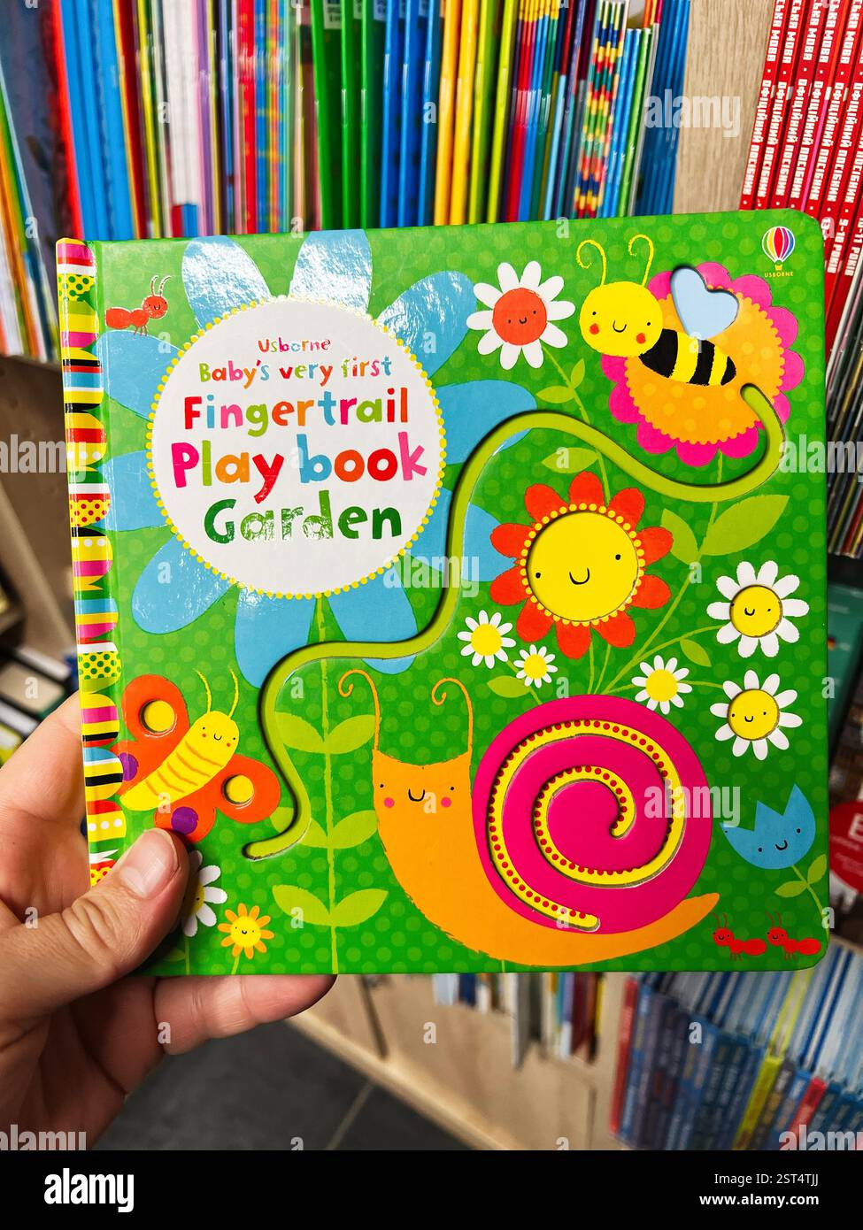 Lviv, Ukraine - February 16, 2025: Vibrant children's book with garden ...