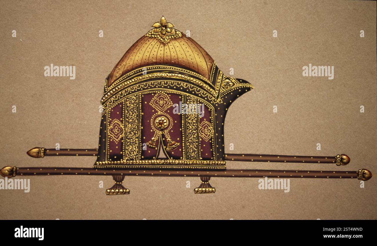 Painting of palkhi Stock Photo - Alamy