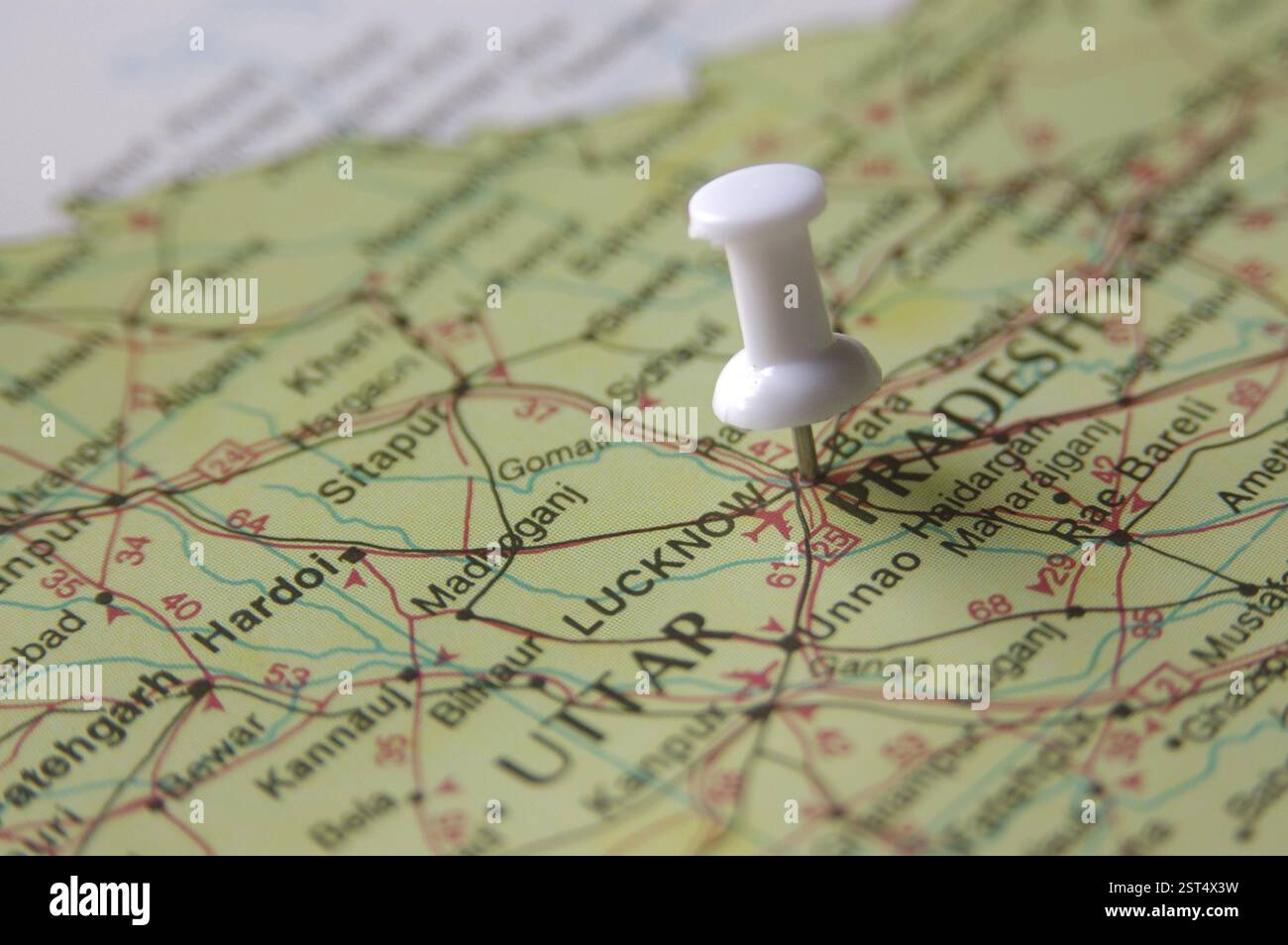 Lucknow map hi-res stock photography and images - Alamy