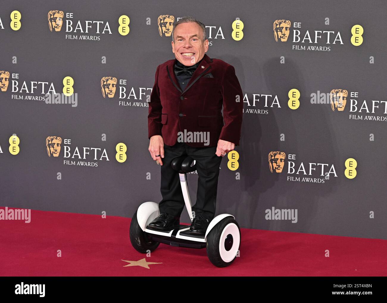 Warwick Davis attends the 2025 EE BAFTA Film Awards at The Royal ...