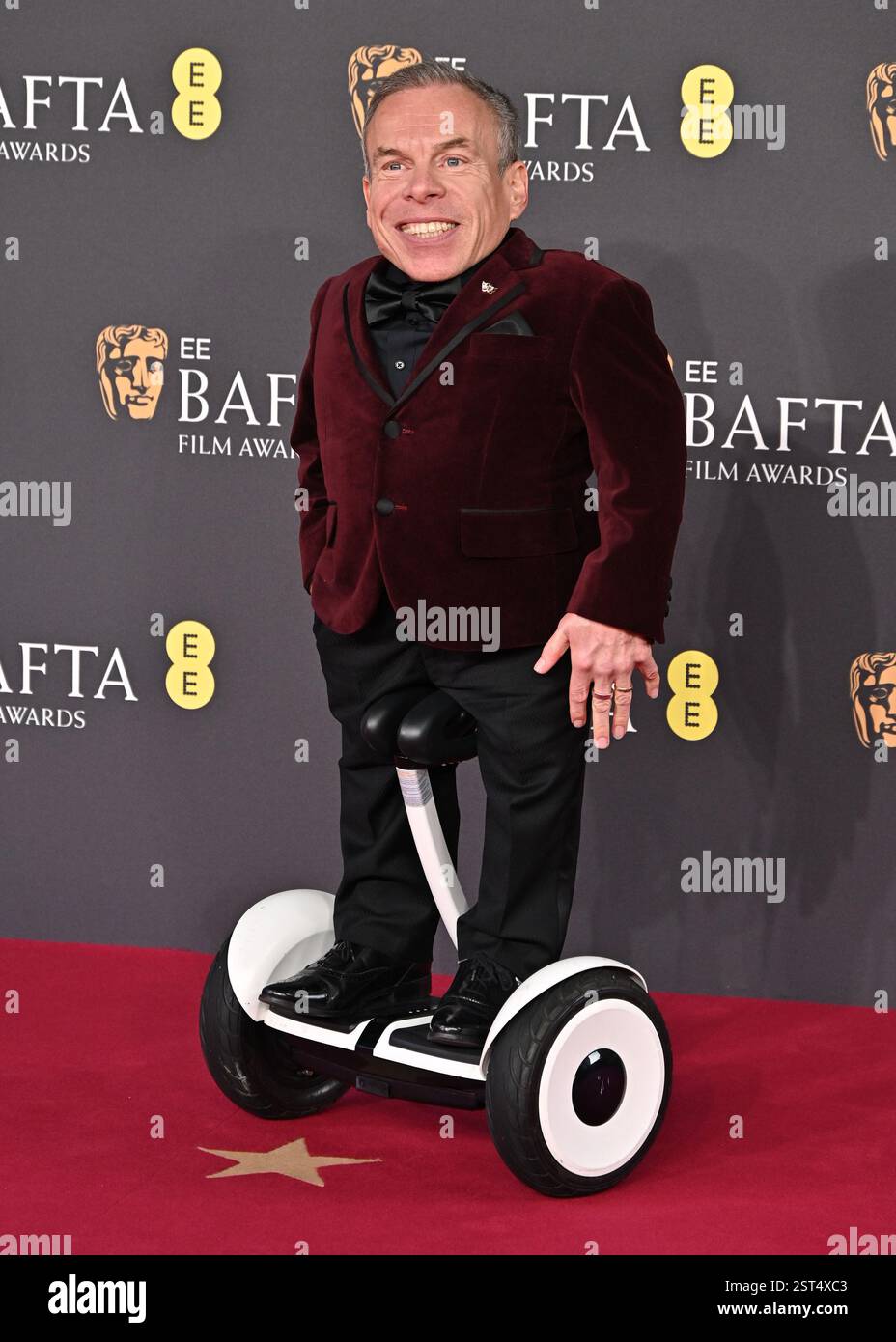 Warwick Davis attends the 2025 EE BAFTA Film Awards at The Royal ...