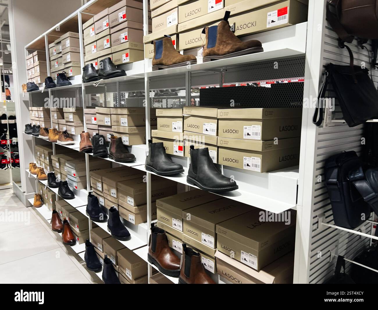 Lviv, Ukraine - February 16, 2025: Modern shoe store featuring Lasocki ...