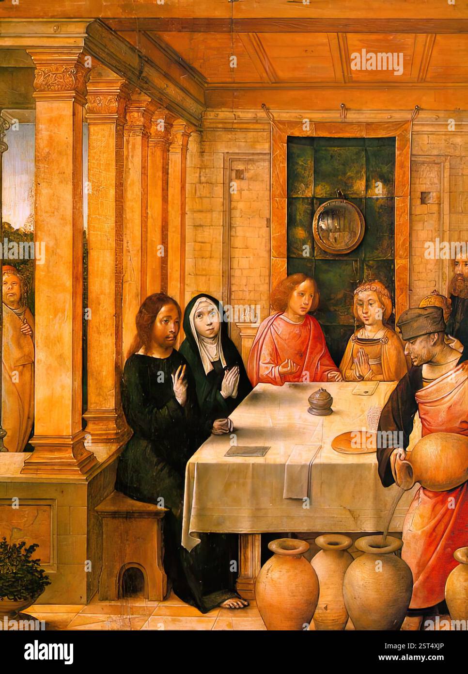 JUAN DE FLANDES (active 1496 - 1519 in Spain) The Marriage Feast at ...