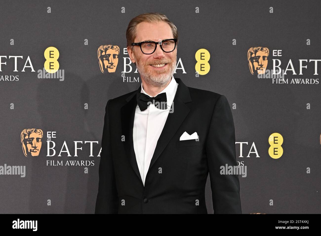 Stephen Merchant attends the 2025 EE BAFTA Film Awards at The Royal ...