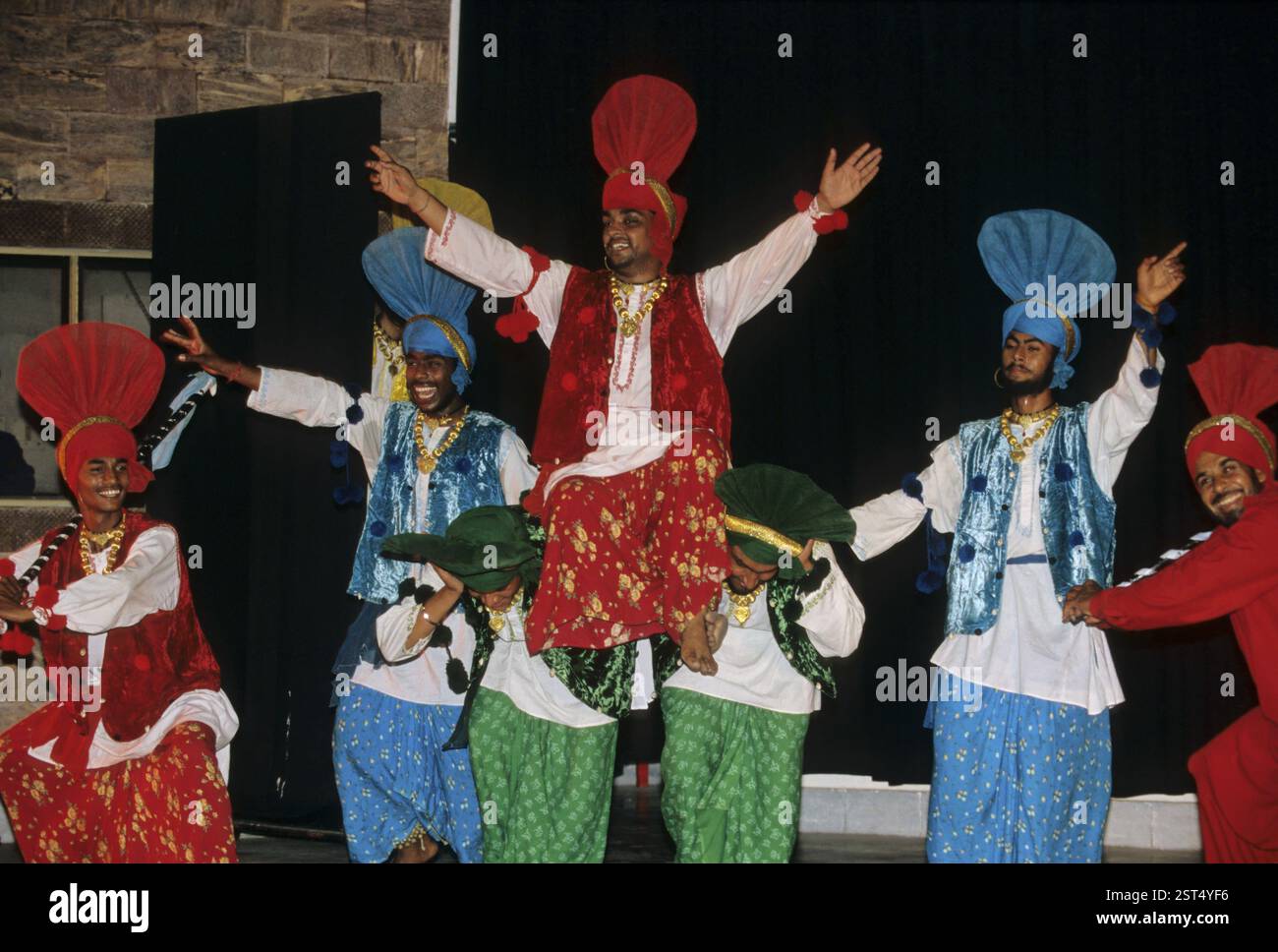 Men performing bhangra dance, folk dance, punjab, india Stock Photo - Alamy