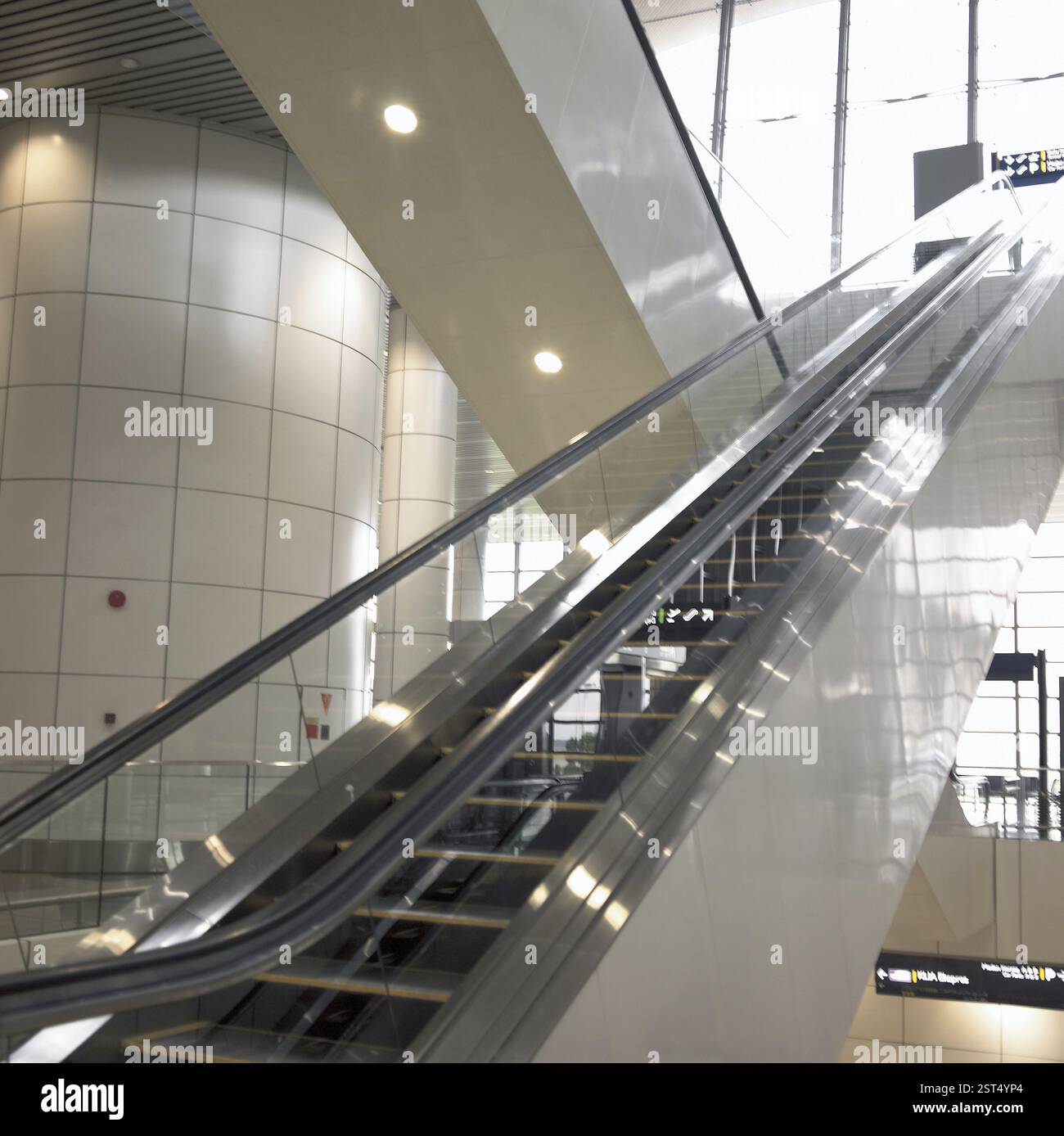 Escalator in International airport of kuala lumpur malaysia Stock Photo ...
