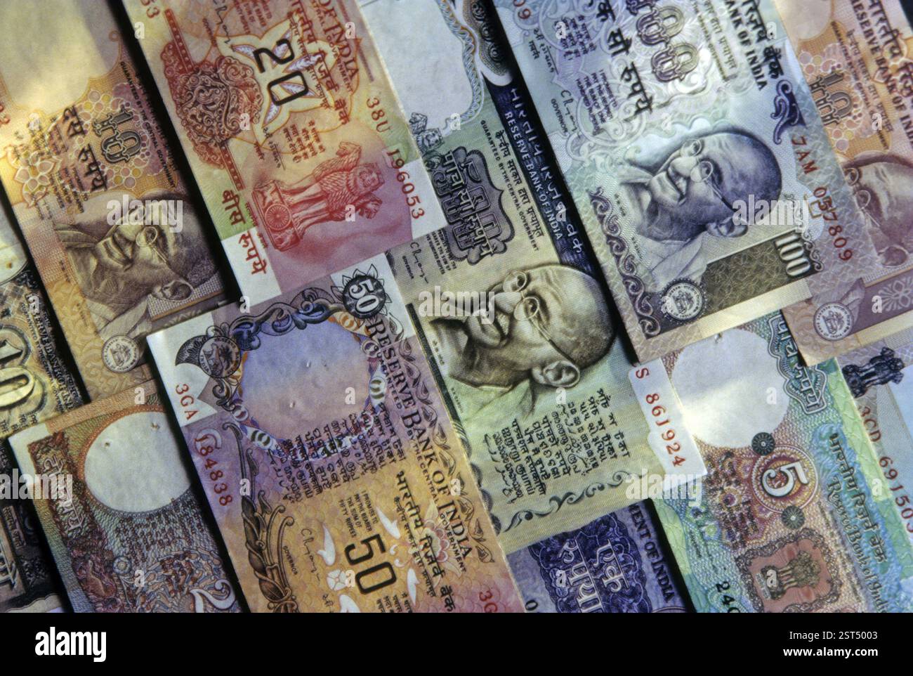 Indian Currencies Notes Stock Photo - Alamy