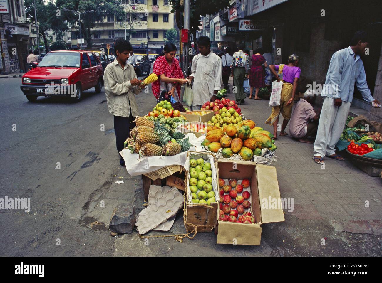 Fruit Stall, Bombay Mumbai, Maharashtra, India, Asia Stock Photo - Alamy