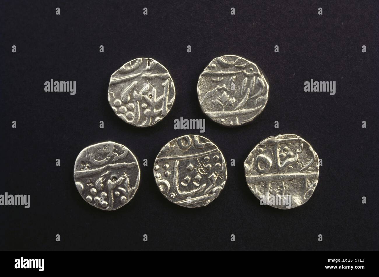 Mughal coins, india Stock Photo - Alamy