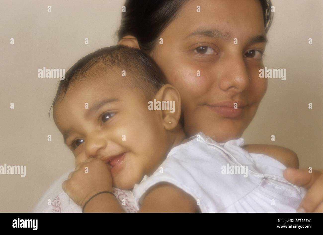Indian mother kids caring hi-res stock photography and images - Alamy
