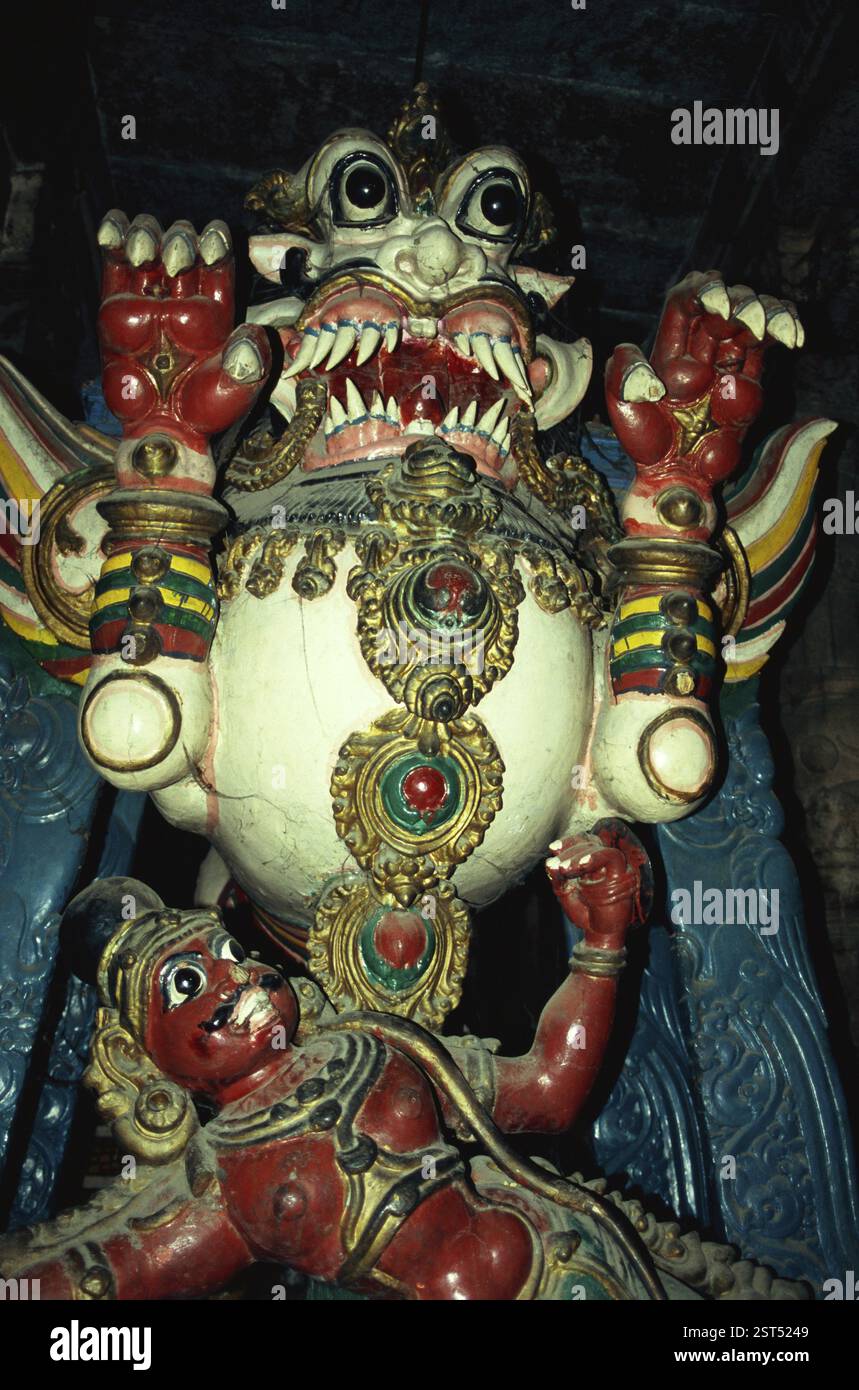 Idol of Garud in Shvkanchi Kanchipuram, Tamil Nadu, India, Asia Stock ...