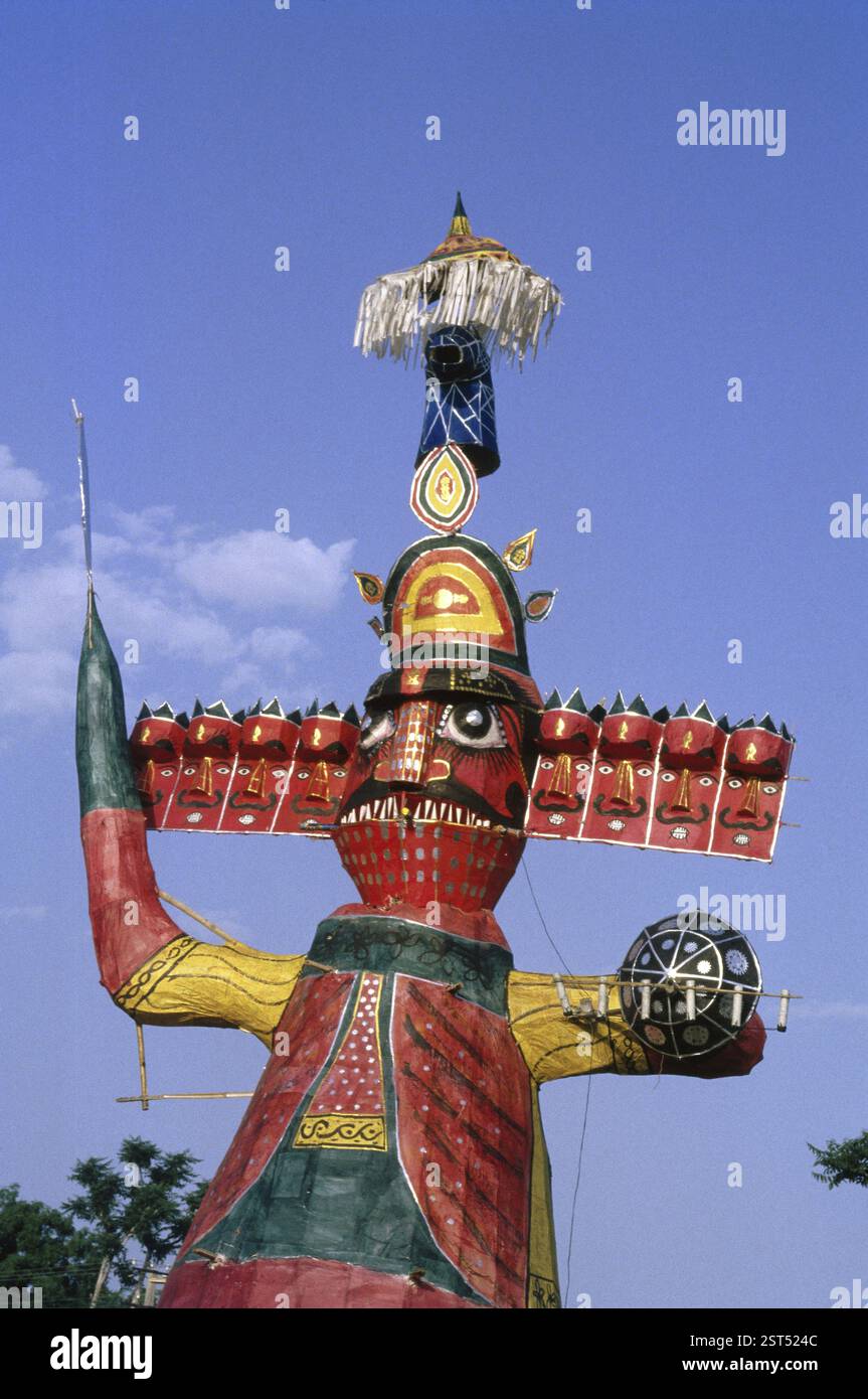 Ravan statue, Ramleela Dussera dusera Festival, india Stock Photo - Alamy