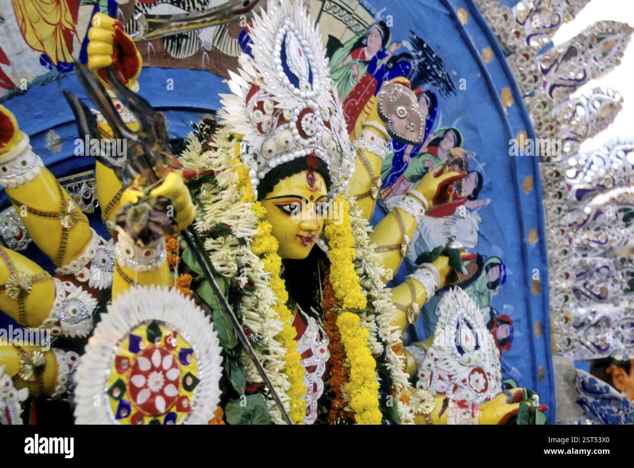 Goddess Durga Pooja puja Homage To The Mother Goddess immersion ...