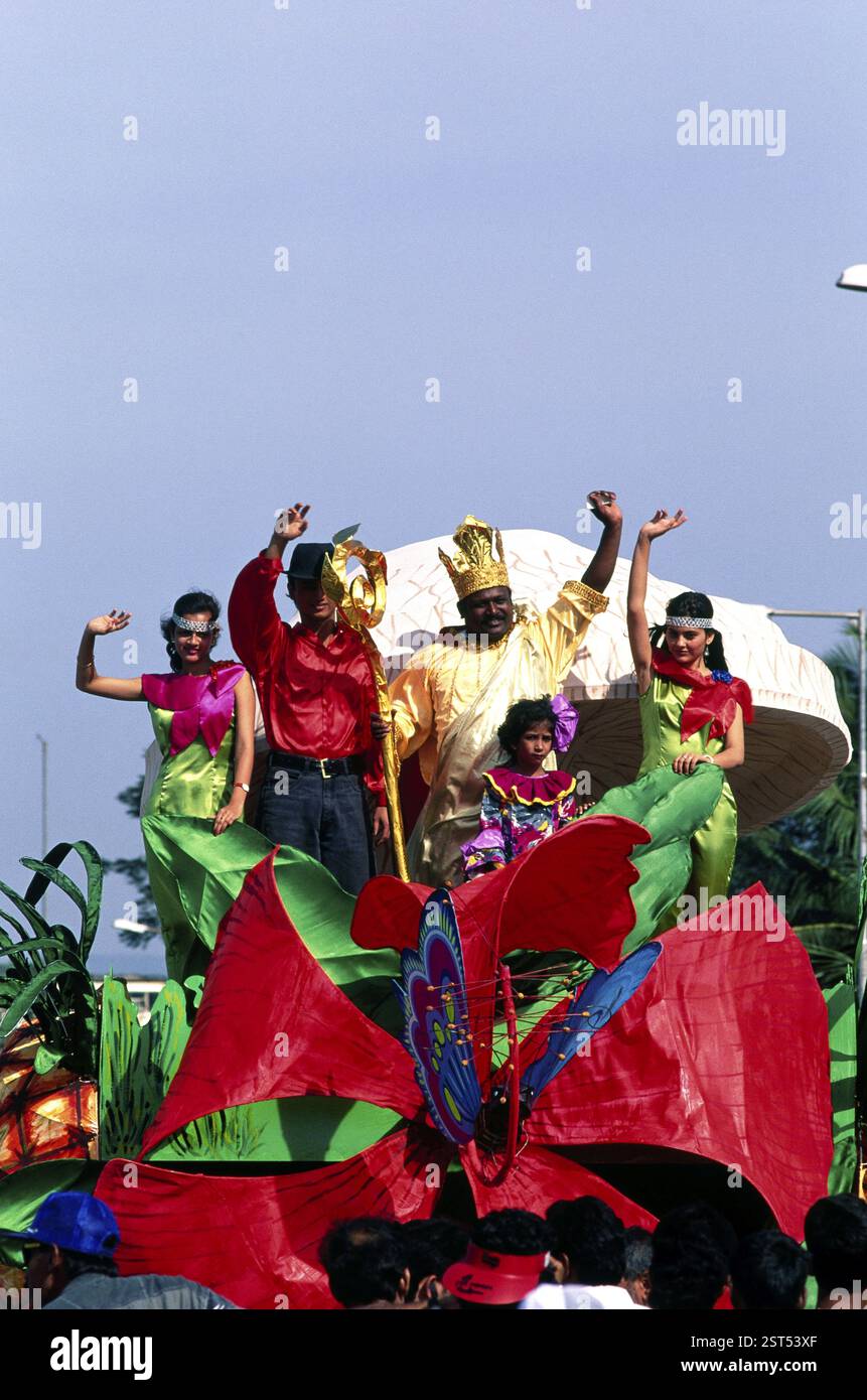 Man performing role of king memo, goa carnival, goa, india Stock Photo ...