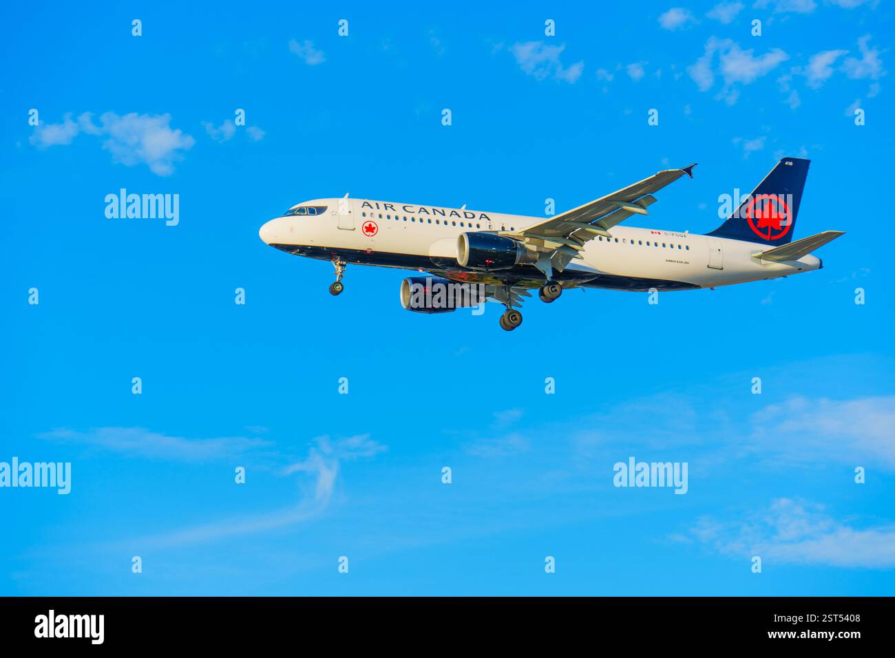 Los Angeles, California - January 6, 2025: Air Canada airplane ...
