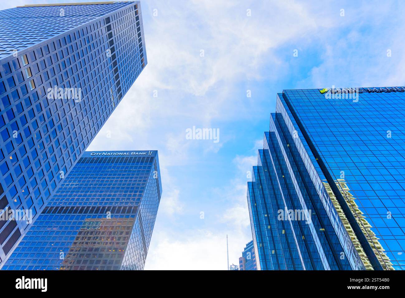 Los Angeles, California - January 7, 2025: Dynamic view of TCW Tower ...
