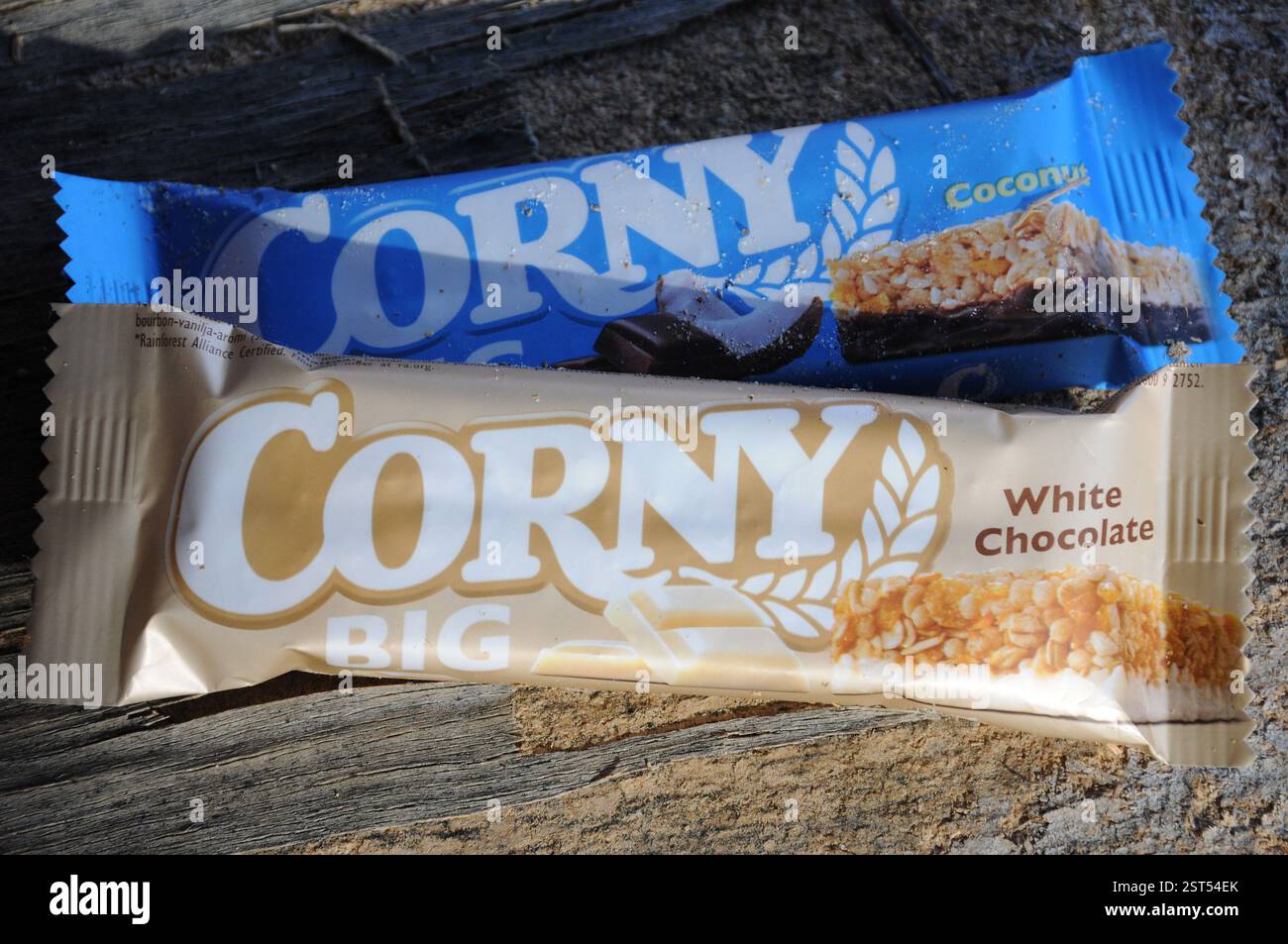 Copenhagen/ DenmarK/17 FEBRUARY 2025/Corny bug coconut and corny bif white chocolate in ...