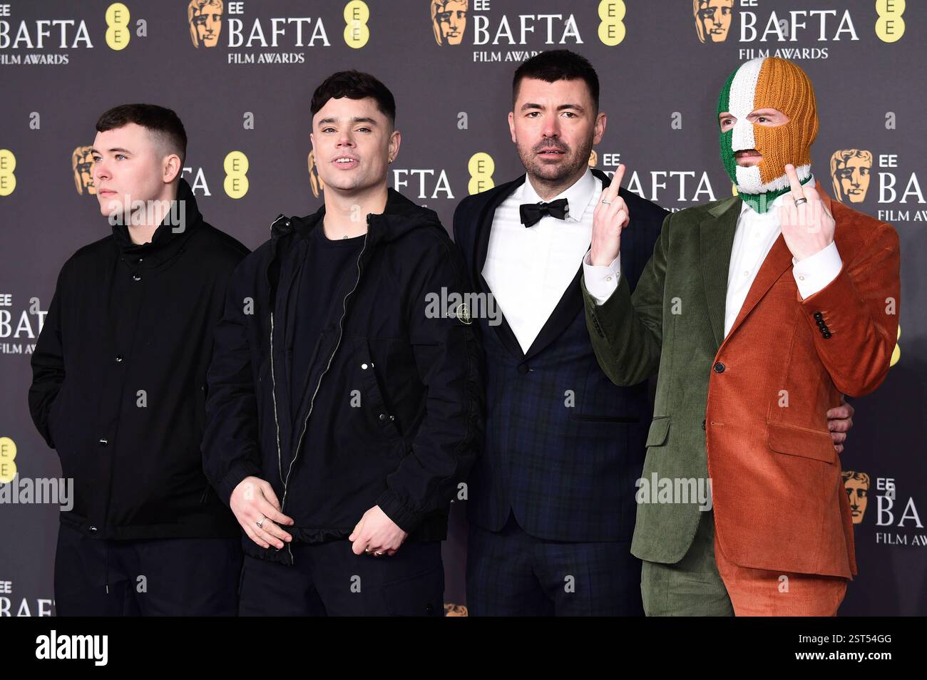 Moglai Bap, Mo Chara, Rich Peppiatt und Dj Provai of Kneecap bei der ...