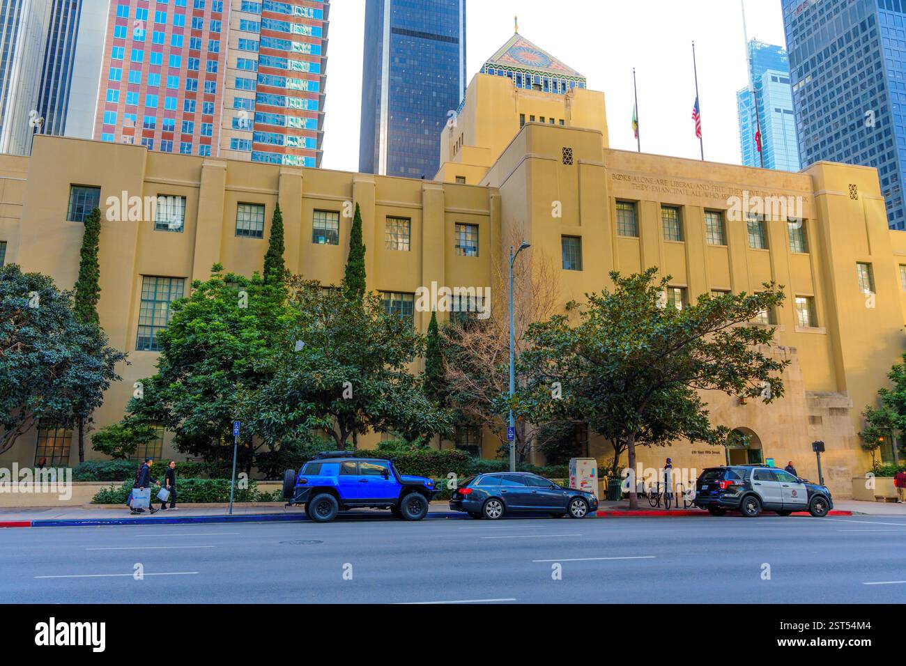 Los Angeles, California - January 7, 2025: Los Angeles Public Library ...