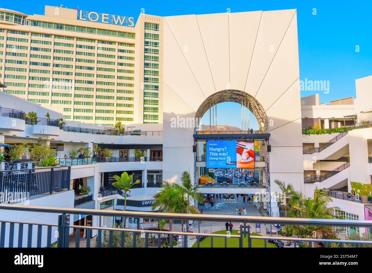 Los Angeles, California - January 8, 2025: View of FIGat7th shopping ...