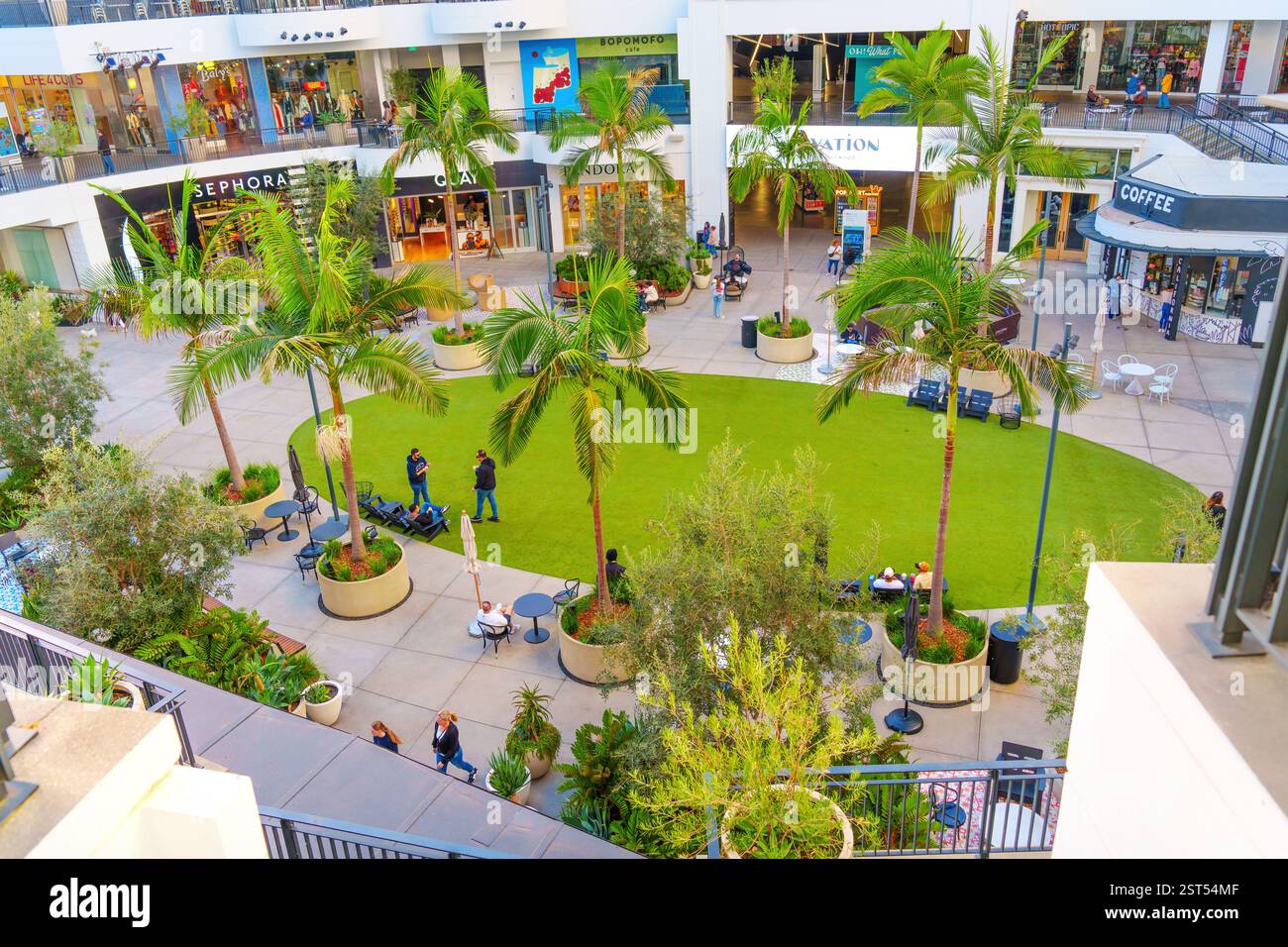 Los Angeles, California - January 8, 2025: Aerial perspective capturing ...