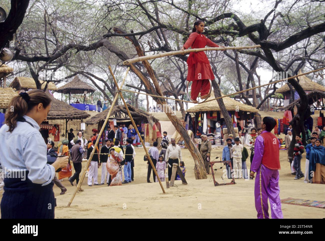 Acrobat Show at Surajkund Fair, Haryana, india Stock Photo - Alamy