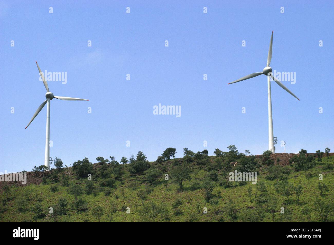 Windmills farms at Chitradurg, 250 Kms from Bangalore, Karnataka, India ...