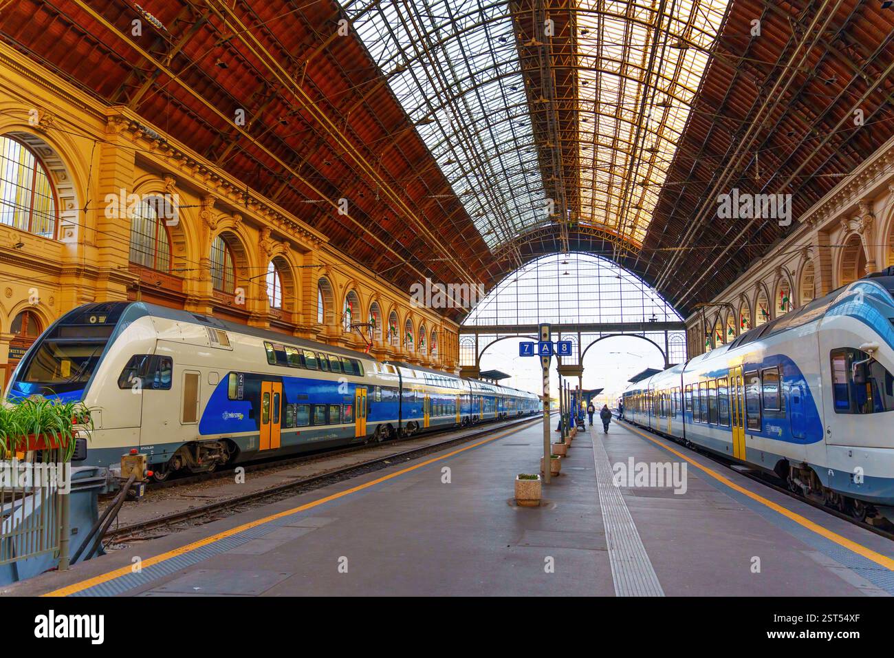 Budapest, Hungary - November 24, 2024: Beautiful view of the train ...