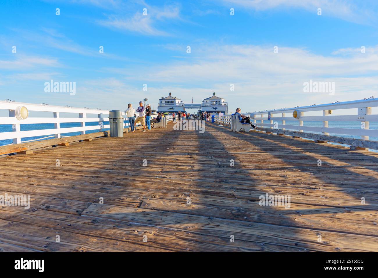 Malibu, California - November 29, 2024: Wide view of Malibu Pier ...