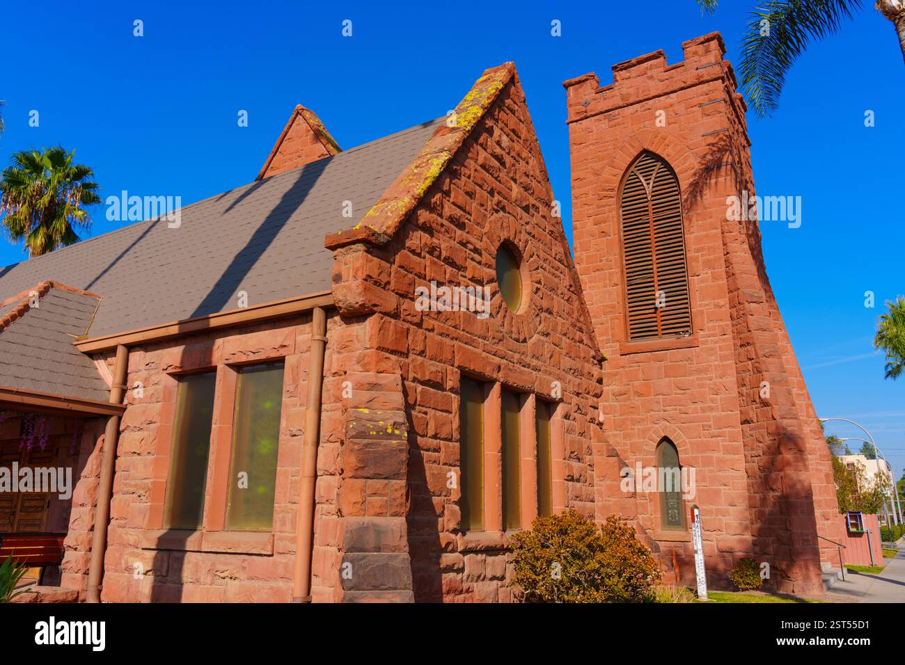 Riverside, California - December 30, 2024: Close-up view of the unique ...