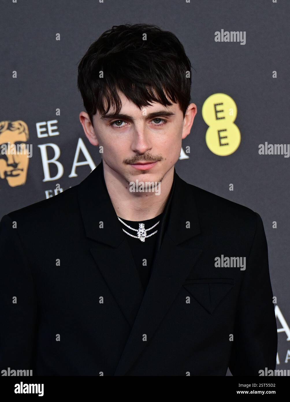 LONDON, UK. 16th Feb, 2025. Timothée Chalamet at EE BAFTA Film Awards ...