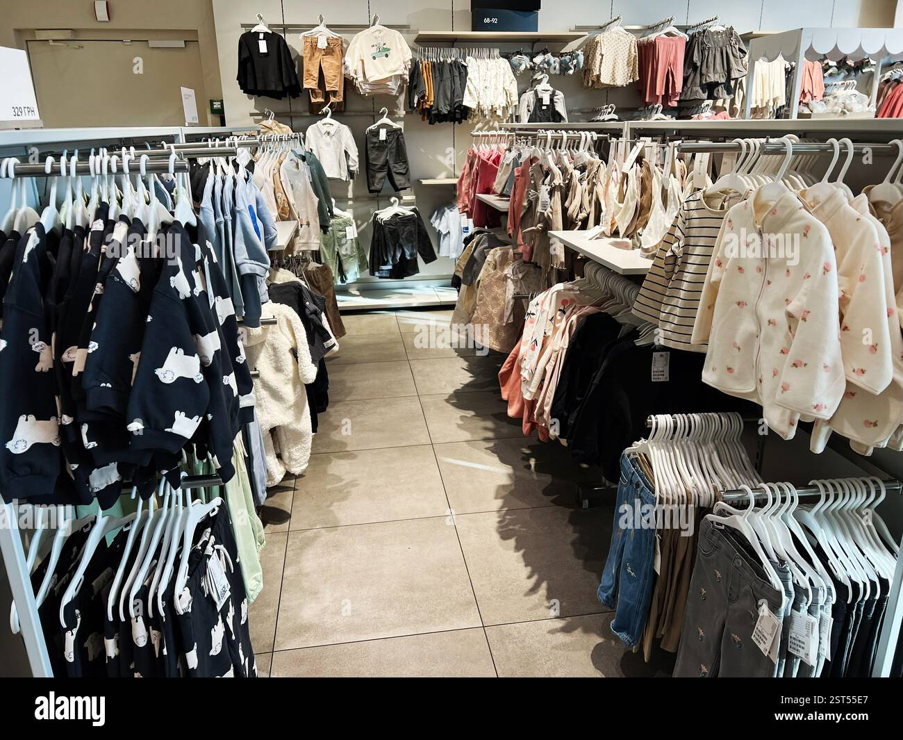 Lviv, Ukraine - February 16, 2025: Rows of colorful and stylish ...