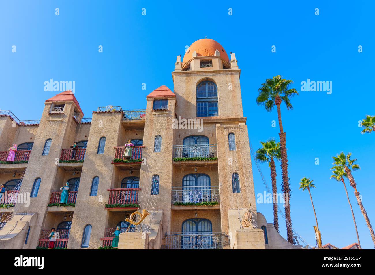 Riverside, California - December 30, 2024: View of the Mission Inn ...