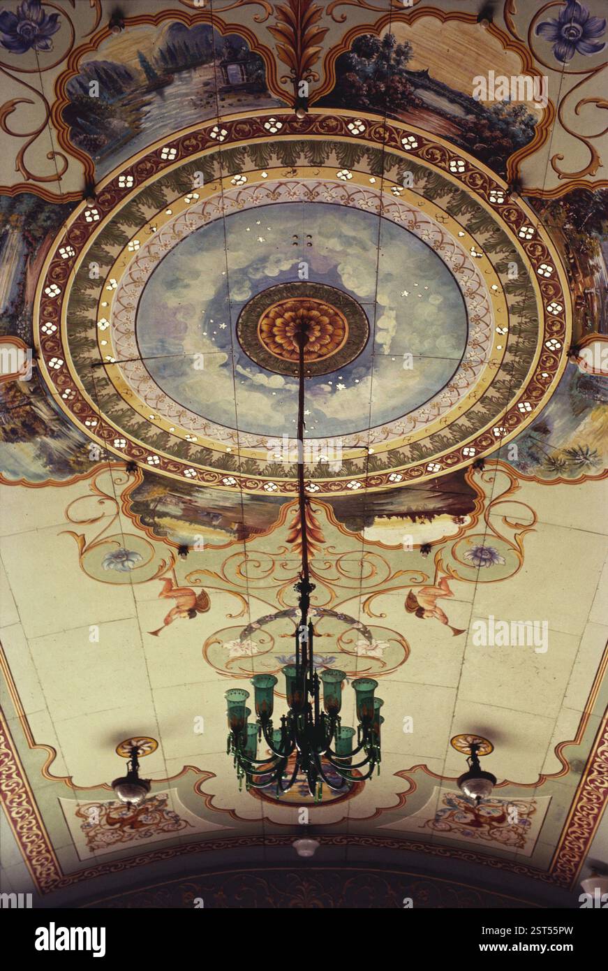 Ceiling in Mysore palace, Karnataka, India, Asia Stock Photo - Alamy