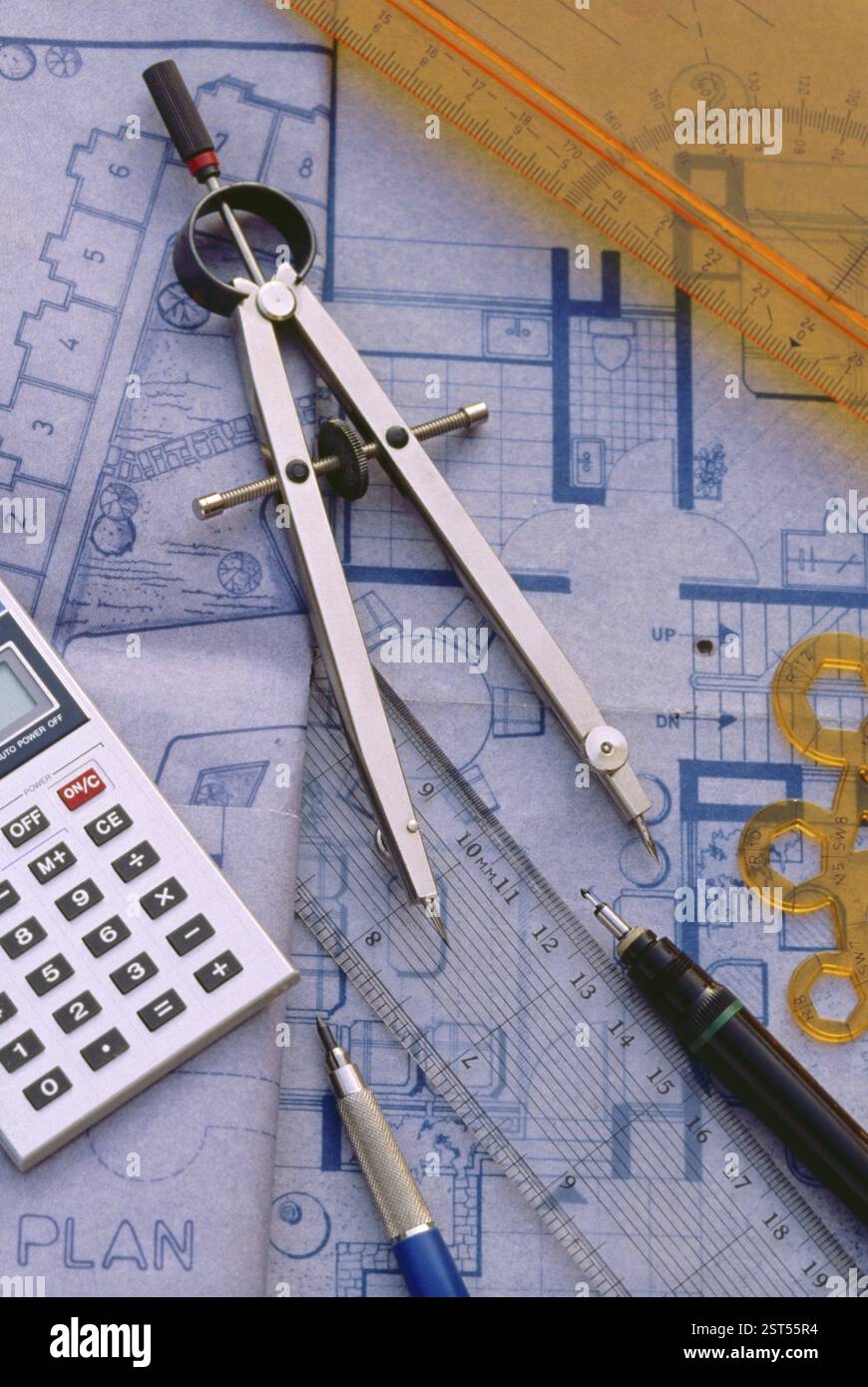 Architecture planning tools, india Stock Photo - Alamy