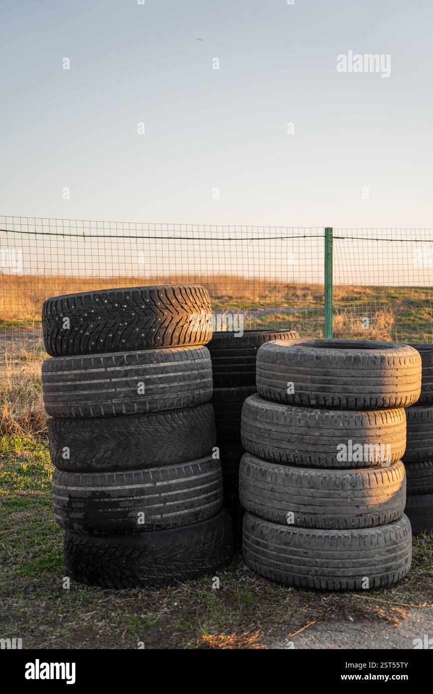 Tire barriers hi-res stock photography and images - Alamy