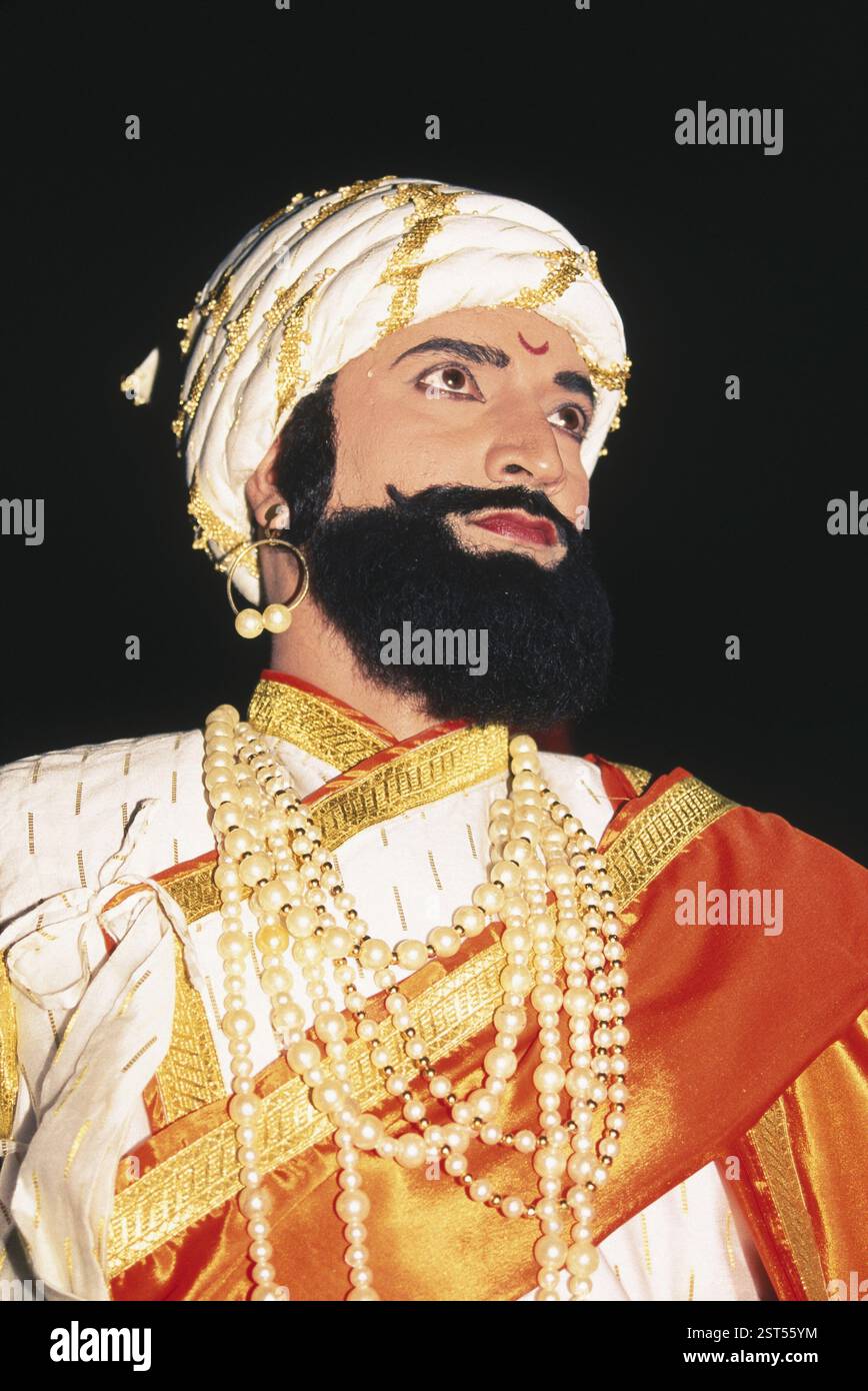 Actor performing role of Chhatrapati Shivaji Maharaj, bombay mumbai ...